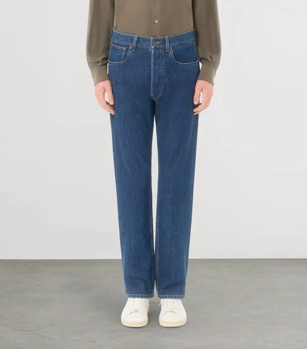Valentino Garavani Vgold Straight Jeans - Blue