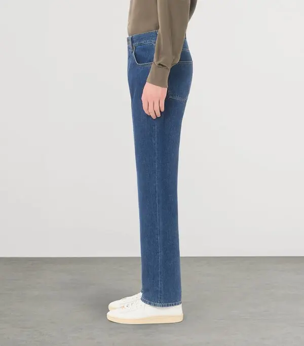 Valentino Garavani Vgold Straight Jeans - Blue