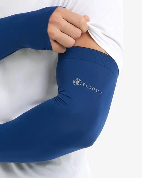 BLOQUV Upf 50+ Sun Arm Sleeves - Navy