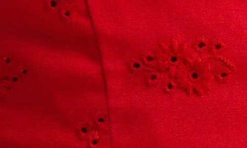 ALL IN FAVOR Embroidered Peplum Tank