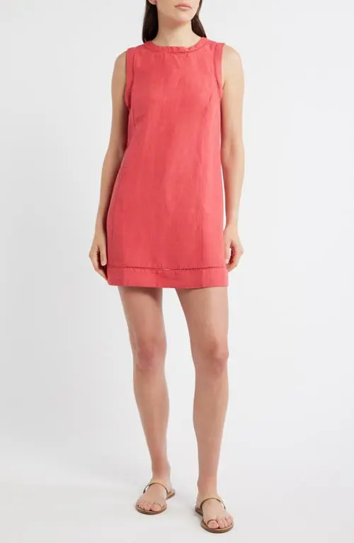 Marine Layer Cora Linen Blend A-line Minidress