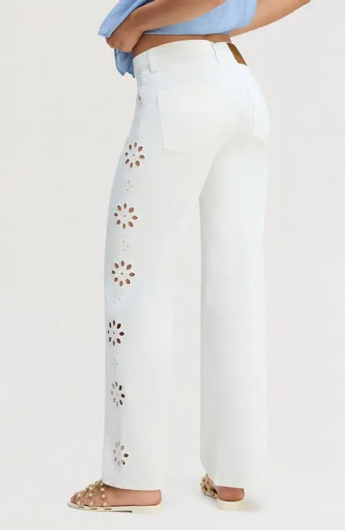 Sam Edelman Cutout Wide Leg Jeans