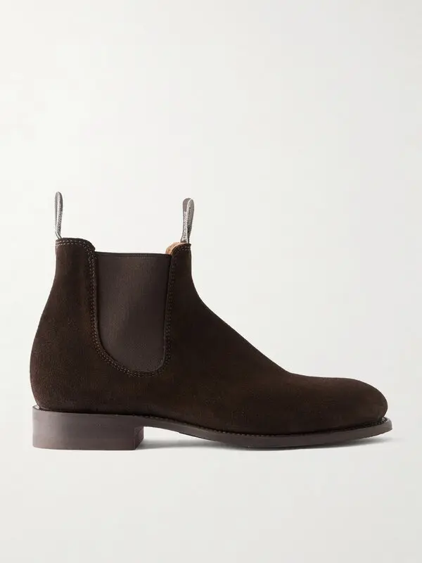 R.M.WILLIAMS Turnout Suede Chelsea Boots - Brown