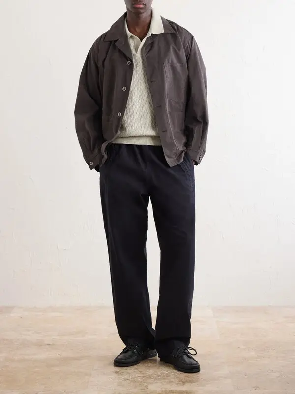 Sunspel Vintage Cotton-mesh Polo Shirt