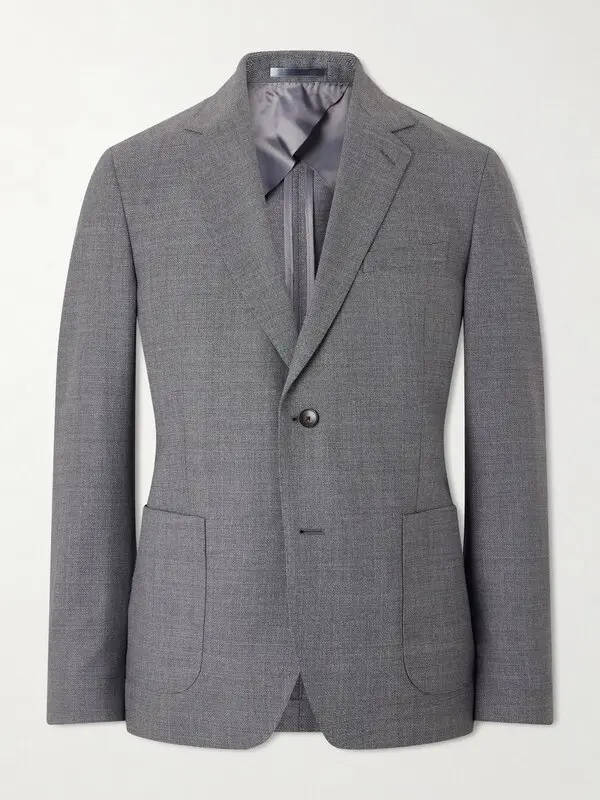 Mr P. Wool-hopsack Suit Jacket