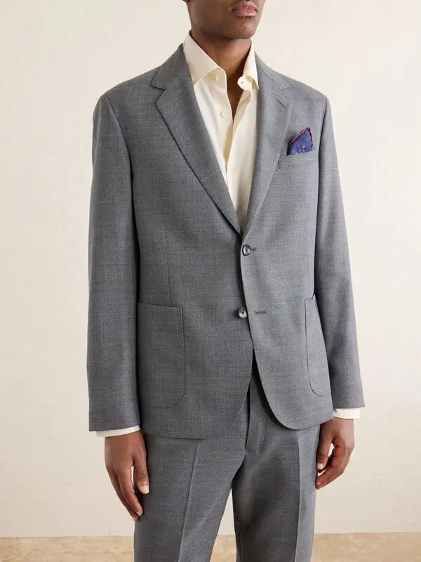 Mr P. Wool-hopsack Suit Jacket