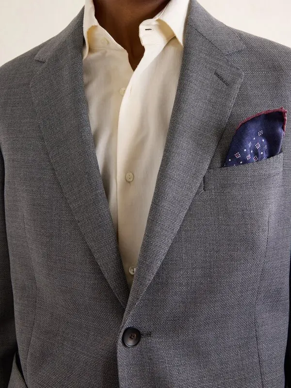 Mr P. Wool-hopsack Suit Jacket