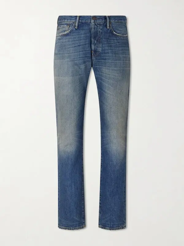 Acne Studios Straight-leg Cotton Jeans - Blue
