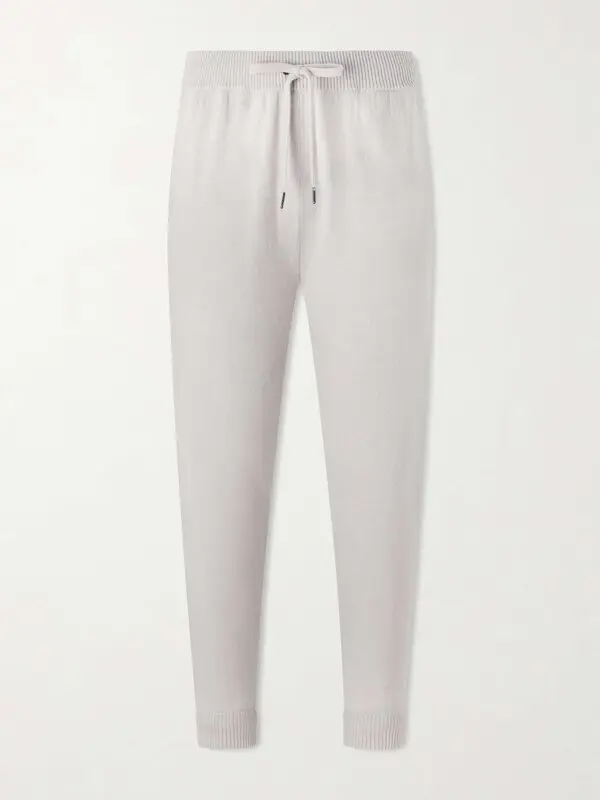 Derek Rose Finley Cashmere Drawstring Sweatpants - Neutral
