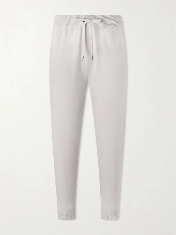 Derek Rose Finley Cashmere Drawstring Sweatpants - Neutrals