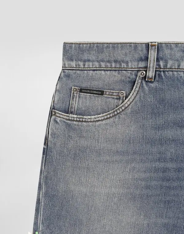 Dolce & Gabbana Multi-colored Denim Trousers
