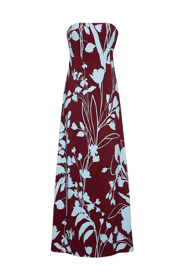 Cara Cara Benita Gown - Botanic Maroon