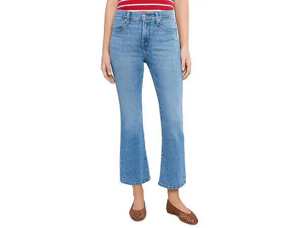 Madewell Stretch Flare Crop Jeans In Midvale Wash