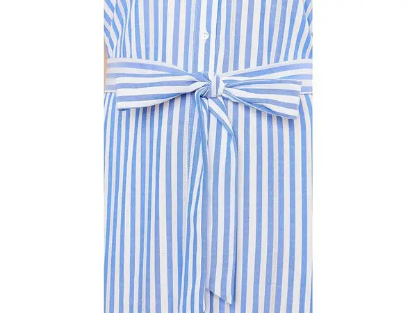 Vince Camuto Sleeveless Striped Maxi Dress With Sash
