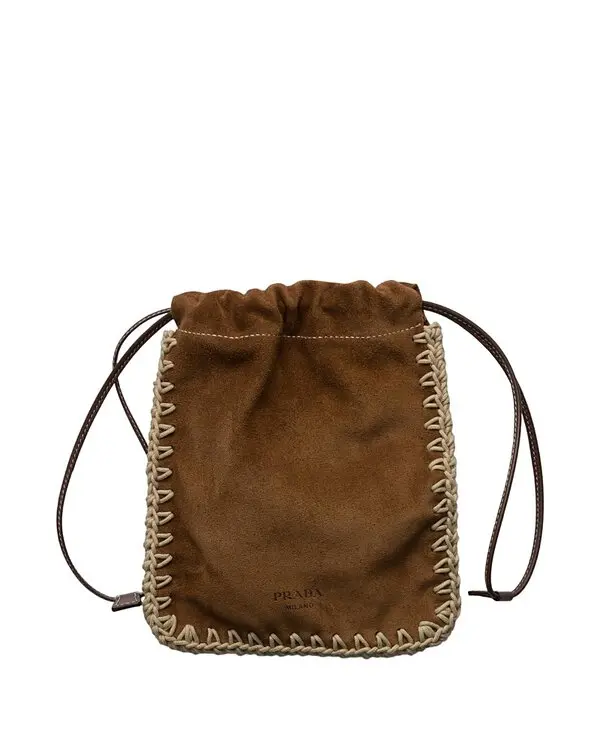Prada Suede Smartphone Case - Brown