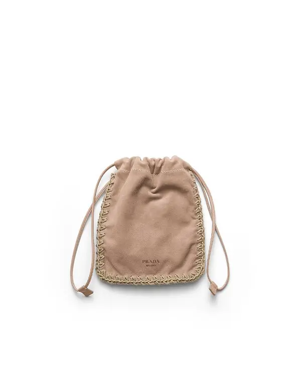 Prada Suede Smartphone Case - Powder