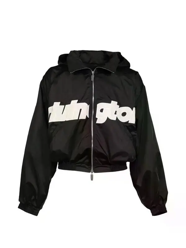 RRR123 Hooded Logo-appliqué Jacket