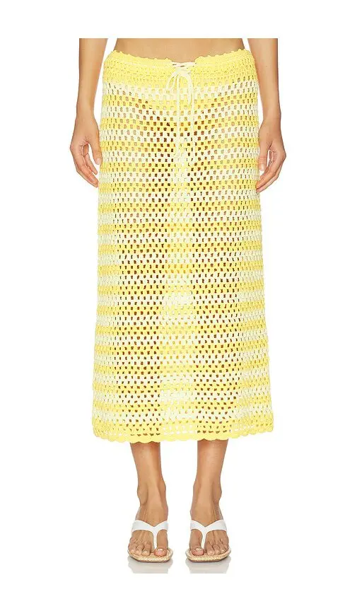 Simkhai Crochet Midi Skirt - Mango