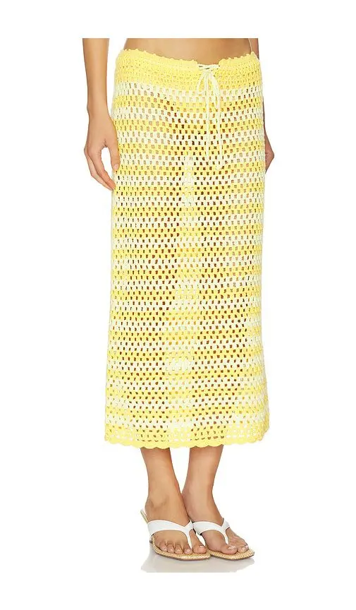 Simkhai Crochet Midi Skirt