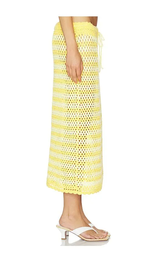 Simkhai Crochet Midi Skirt