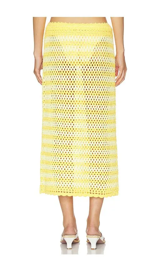 Simkhai Crochet Midi Skirt