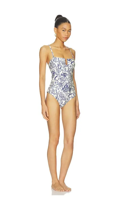Simkhai Strapless One Piece With Plunge Neckline