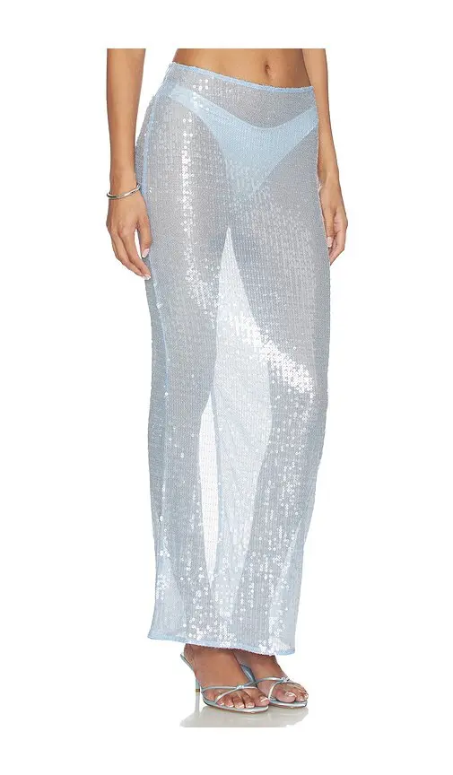 Superdown Sequin Embellished Maxi Skirt