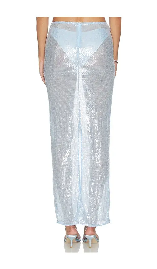 Superdown Sequin Embellished Maxi Skirt