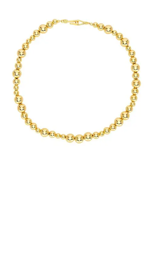 Alexa Leigh Mixed Big Ball Necklace - Yellow Gold