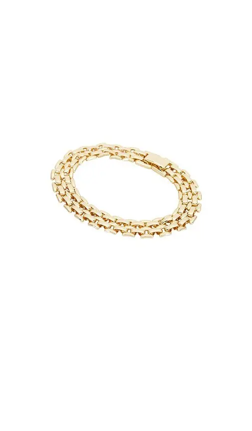 Alexa Leigh 18k Gold Filled Watch Link Bracelet - Yellow Gold