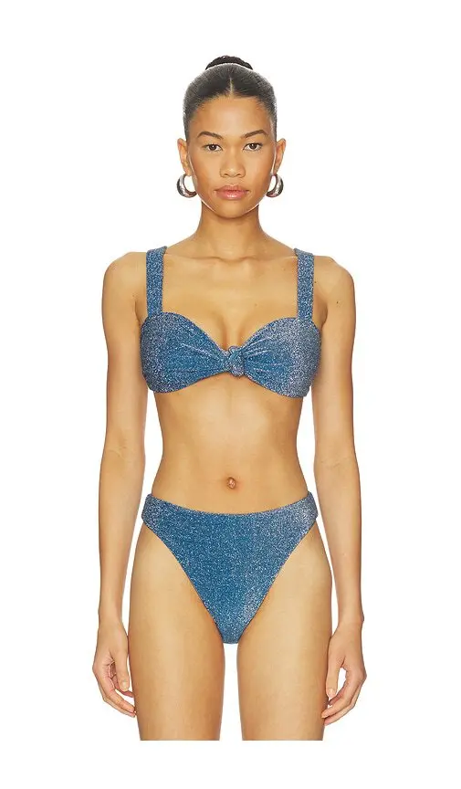 Beach Riot Sophia Bikini Top - Seashell Isle Shine