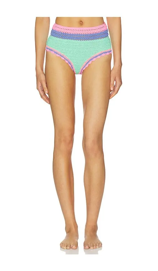 Beach Riot Karmen Bikini Bottom - Sea Breeze Crochet