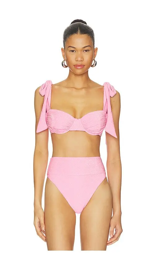 Beach Riot Drea Bikini Top - Shoreline Pink Shine