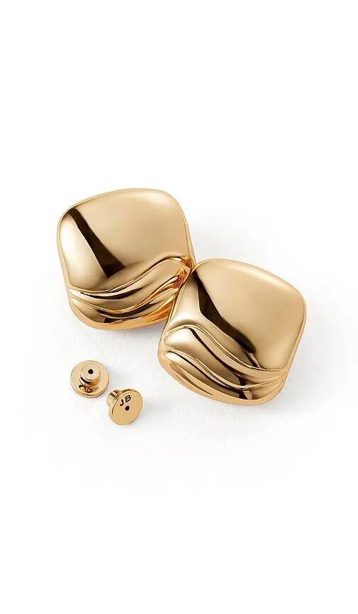 Jenny Bird Rue Statement Earrings In Metallic - Gold
