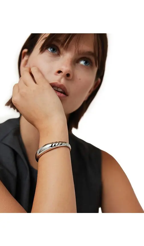 Jenny Bird Nelle Bangle - Platinum