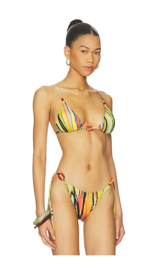 YELLOW THE LABEL Sade Charm Bikini Top