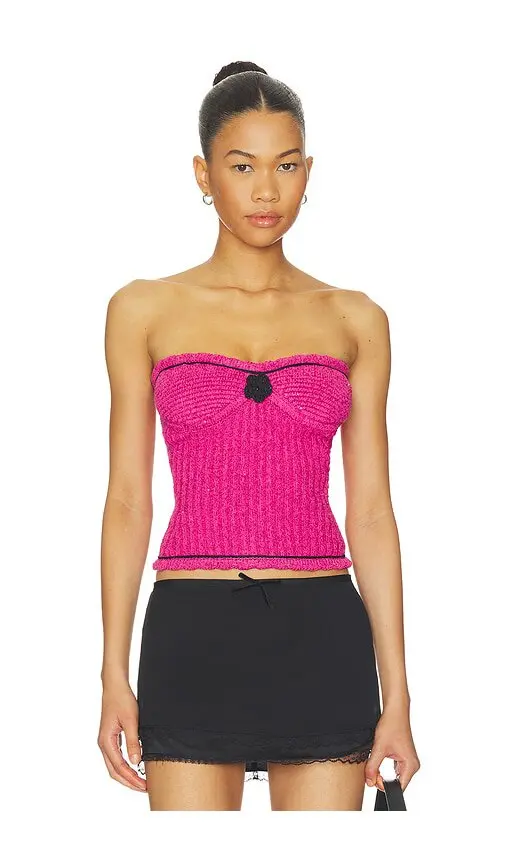 ASTA RESORT Colette Corset - Geranium Sequin