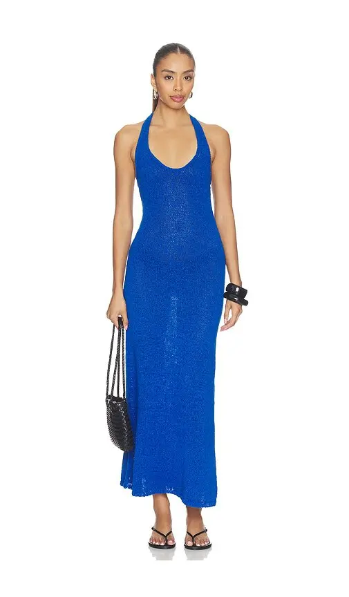 Faithfull The Brand Bianca Maxi Dress - Cobalt