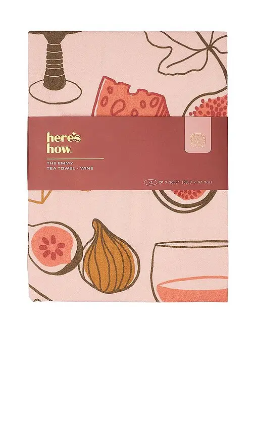 HERE'S HOW The Emmy Tea Towel In Pink