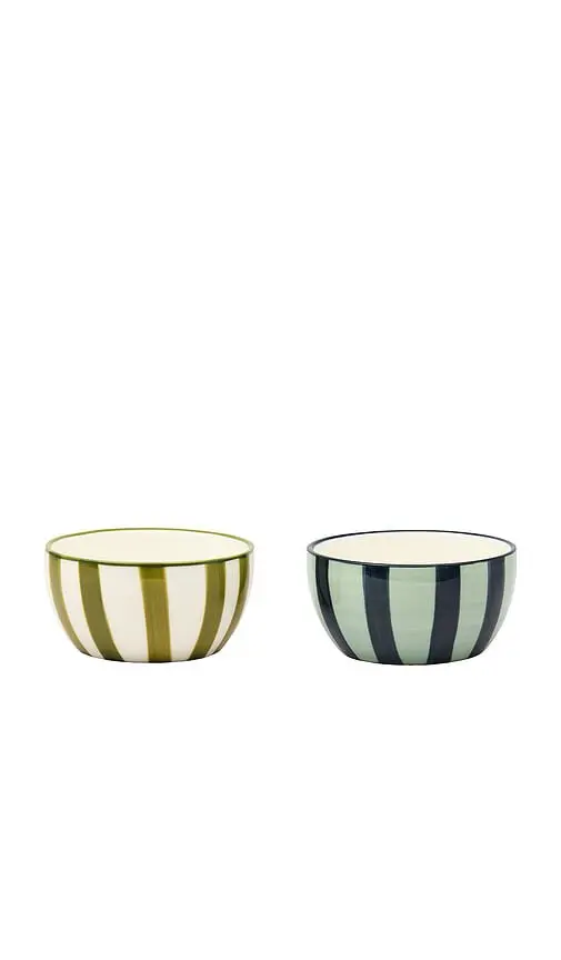 HERE'S HOW The Bella Dipping Bowls Set Of 2 In Green - Cool