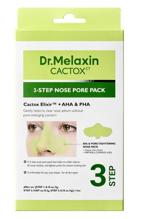 DR MELAXIN Cactox Ct 3-step Nose Pore Pack - No Color