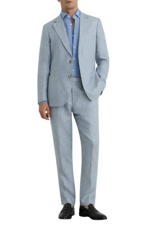 REISS Atlantic Slim Fit Linen Pants