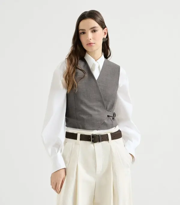 Brunello Cucinelli Tropical Luxury Wool Waistcoat