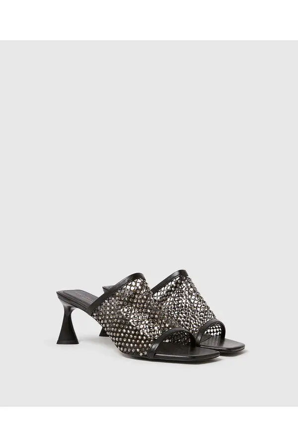 Stella McCartney Crystal Mesh Mules