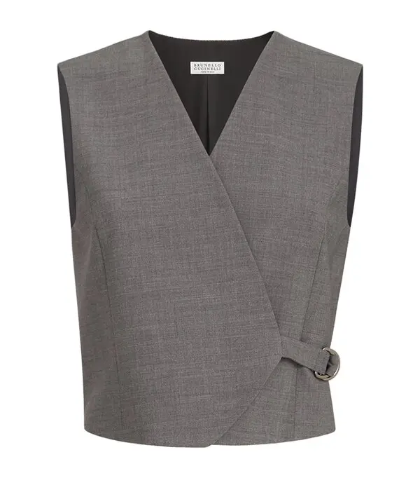 Brunello Cucinelli Tropical Luxury Wool Waistcoat