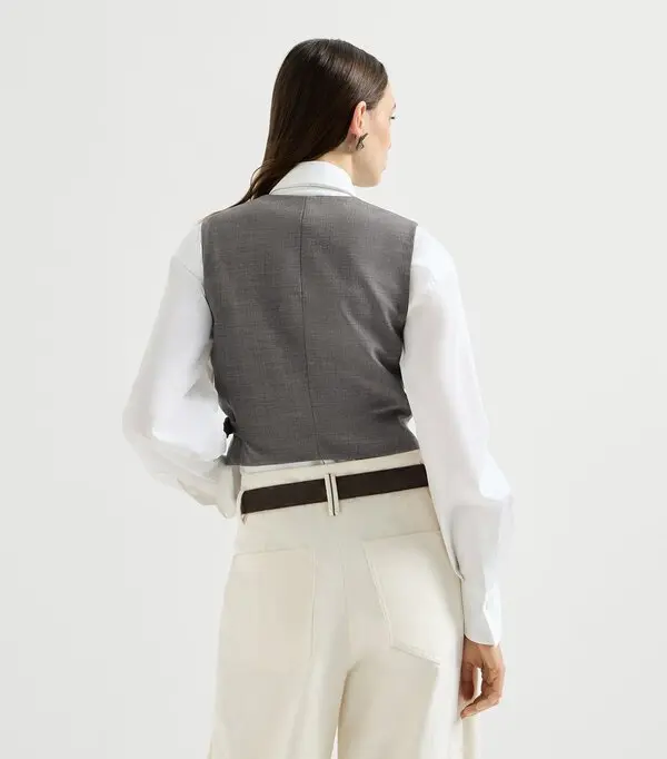 Brunello Cucinelli Tropical Luxury Wool Waistcoat