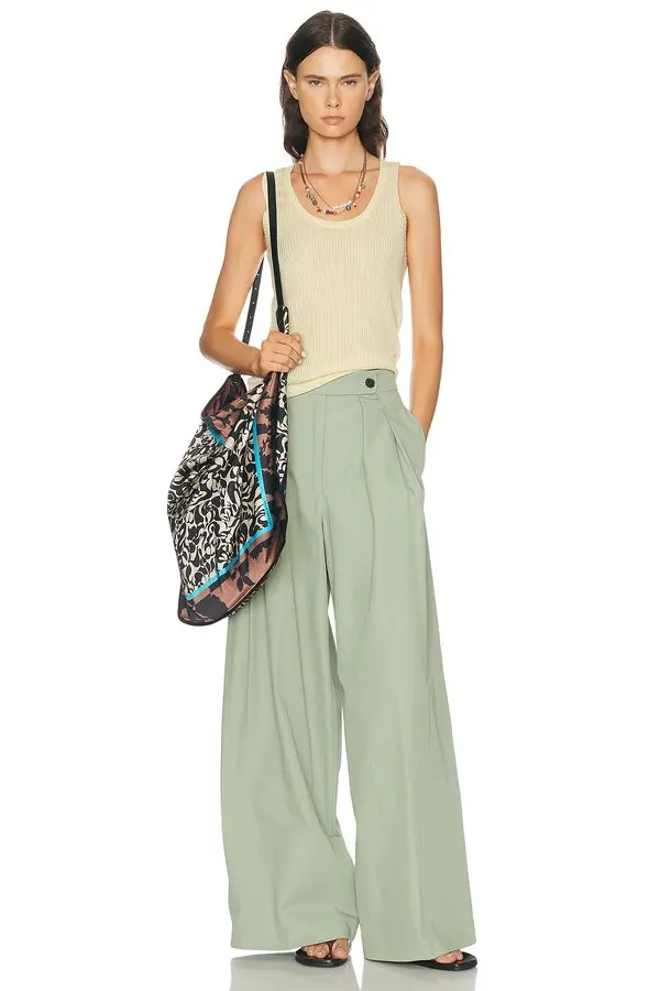 Dries Van Noten Ribbed Knit Tank Top
