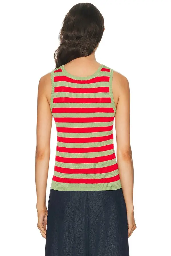 Dries Van Noten Tova Striped Tank Top