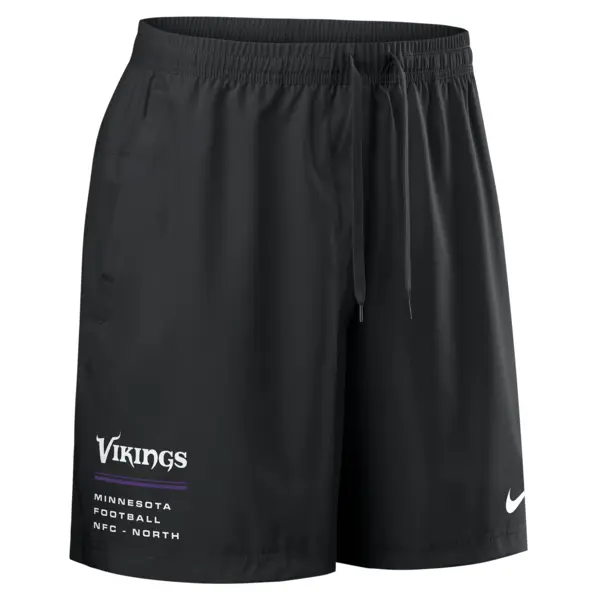 Nike Minnesota Vikings Nfl Woven Shorts - Black