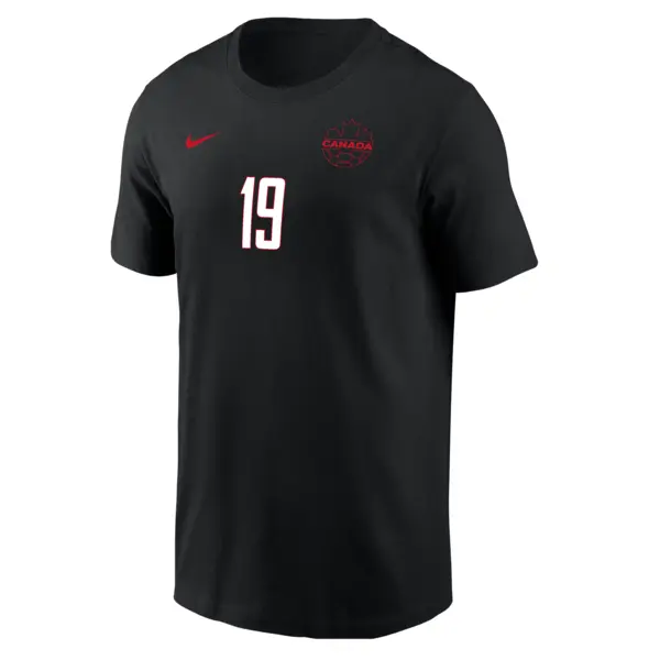 Nike Alphonso Davies Team Canada Soccer T-shirt - Black